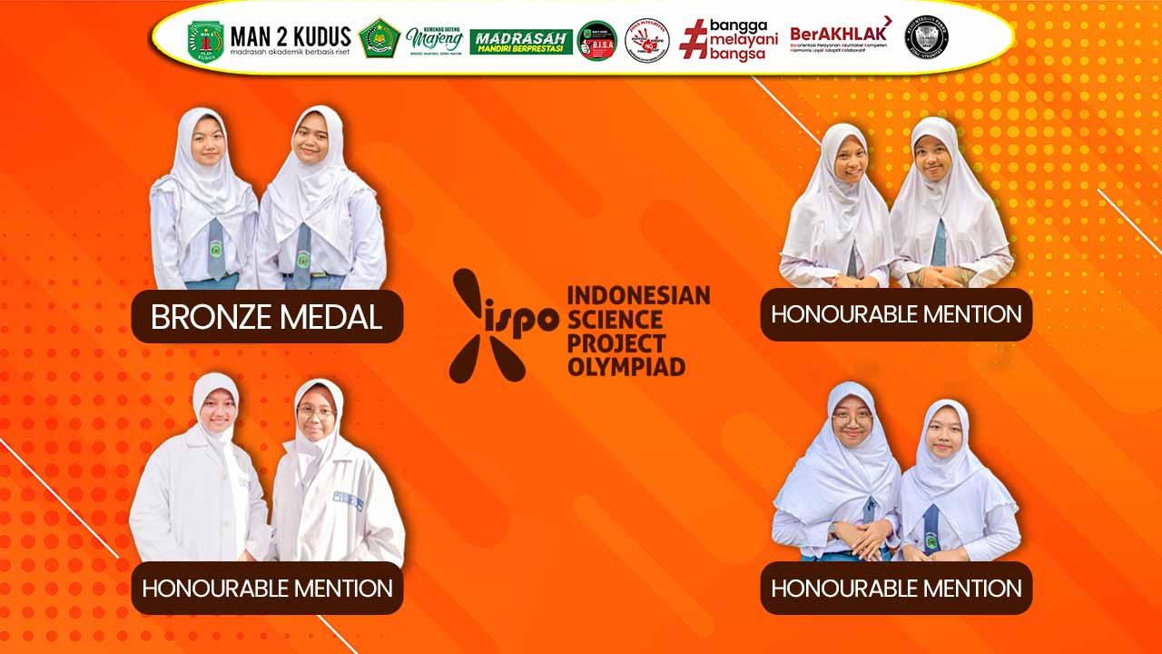 Siswa MAN 2 Kudus Borong 4 Medali ISPO 2023 - MAN 2 Kudus