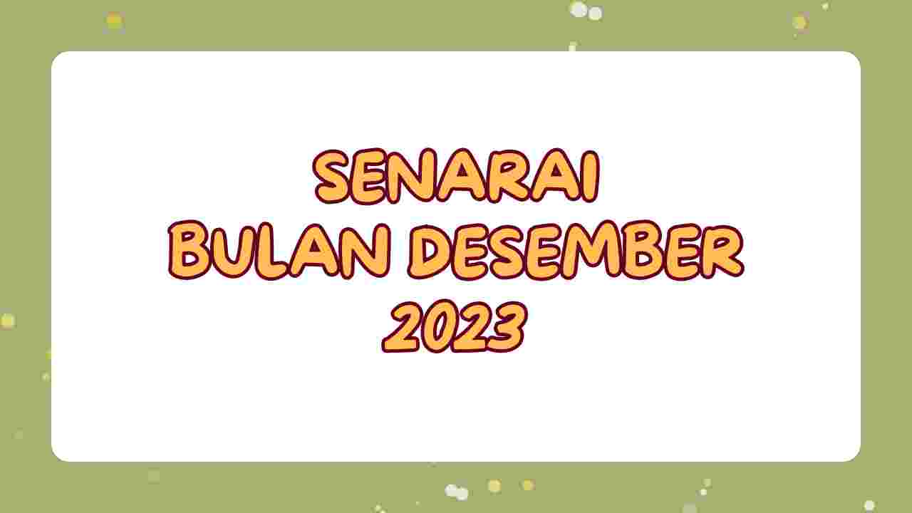 Senarai Bulan Desember 2023 - MAN 2 Kudus