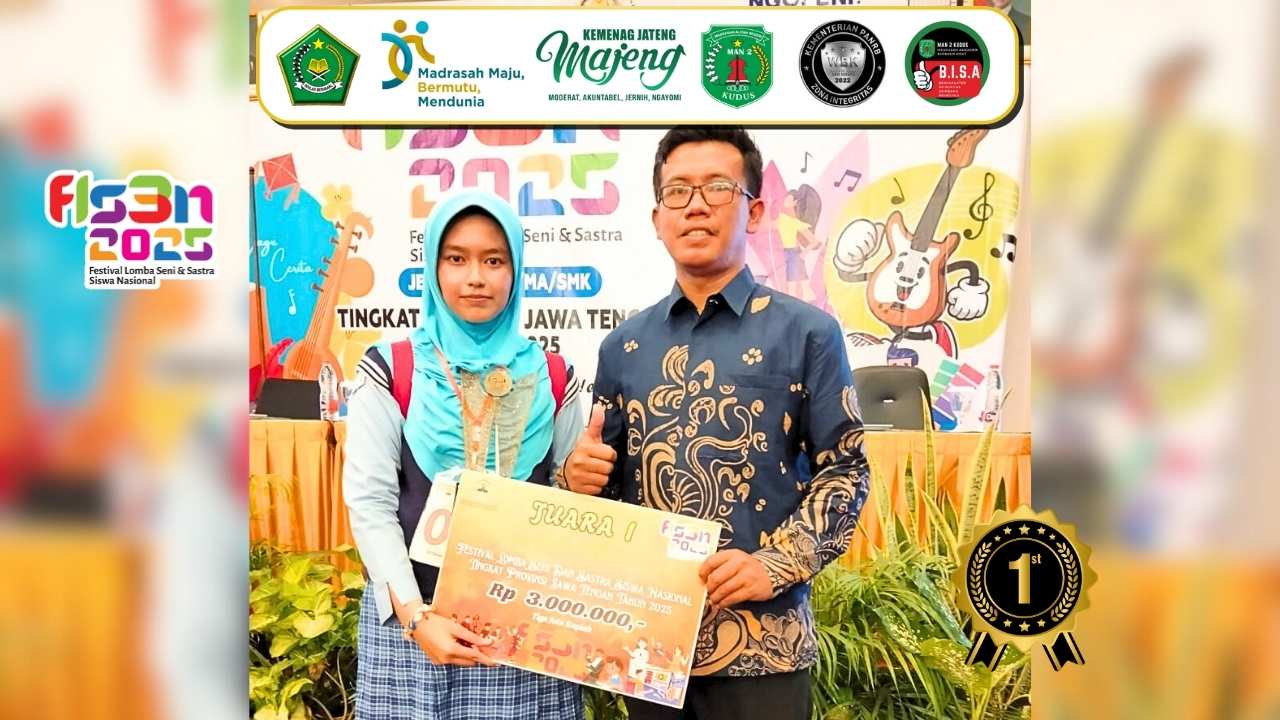 Kitana siswi MAN 2 Kudus Raih Juara 1 Desain Poster FLS3N Tingkat ...